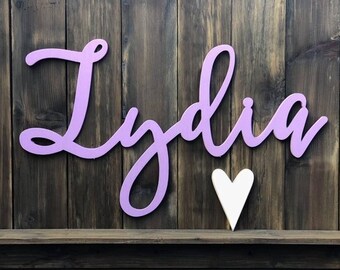 Wooden Cursive Sign - Etsy