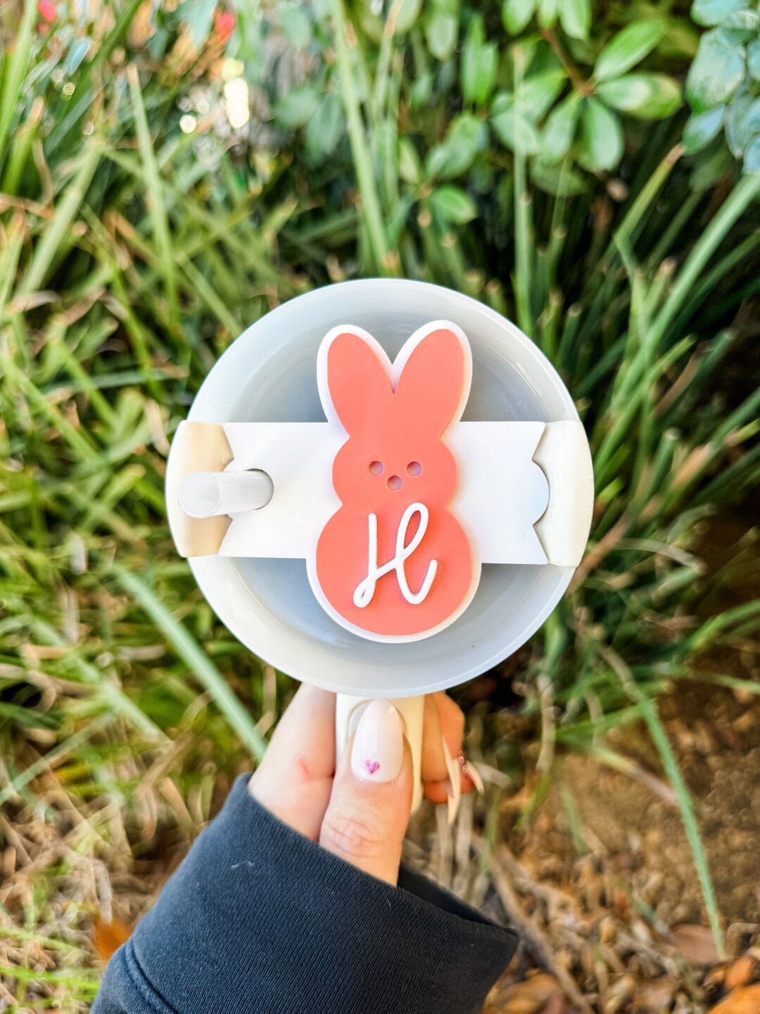 Tumbler Name Tag, Name Tag for Tumbler, Bunny Tag for Tumbler, Bunny ...