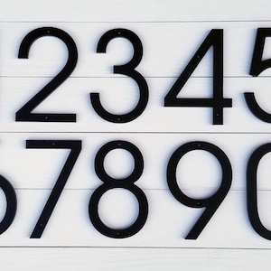 4'' Modern House Numbers, Address Number, Door Number, Avalon Font - Etsy