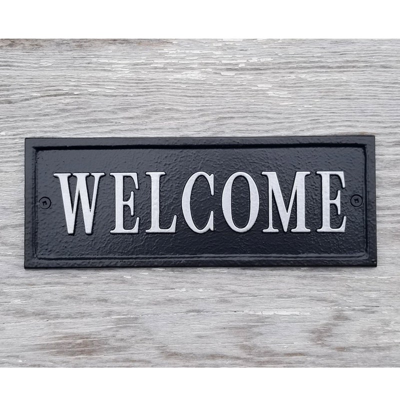 Welcome Plaque - Etsy