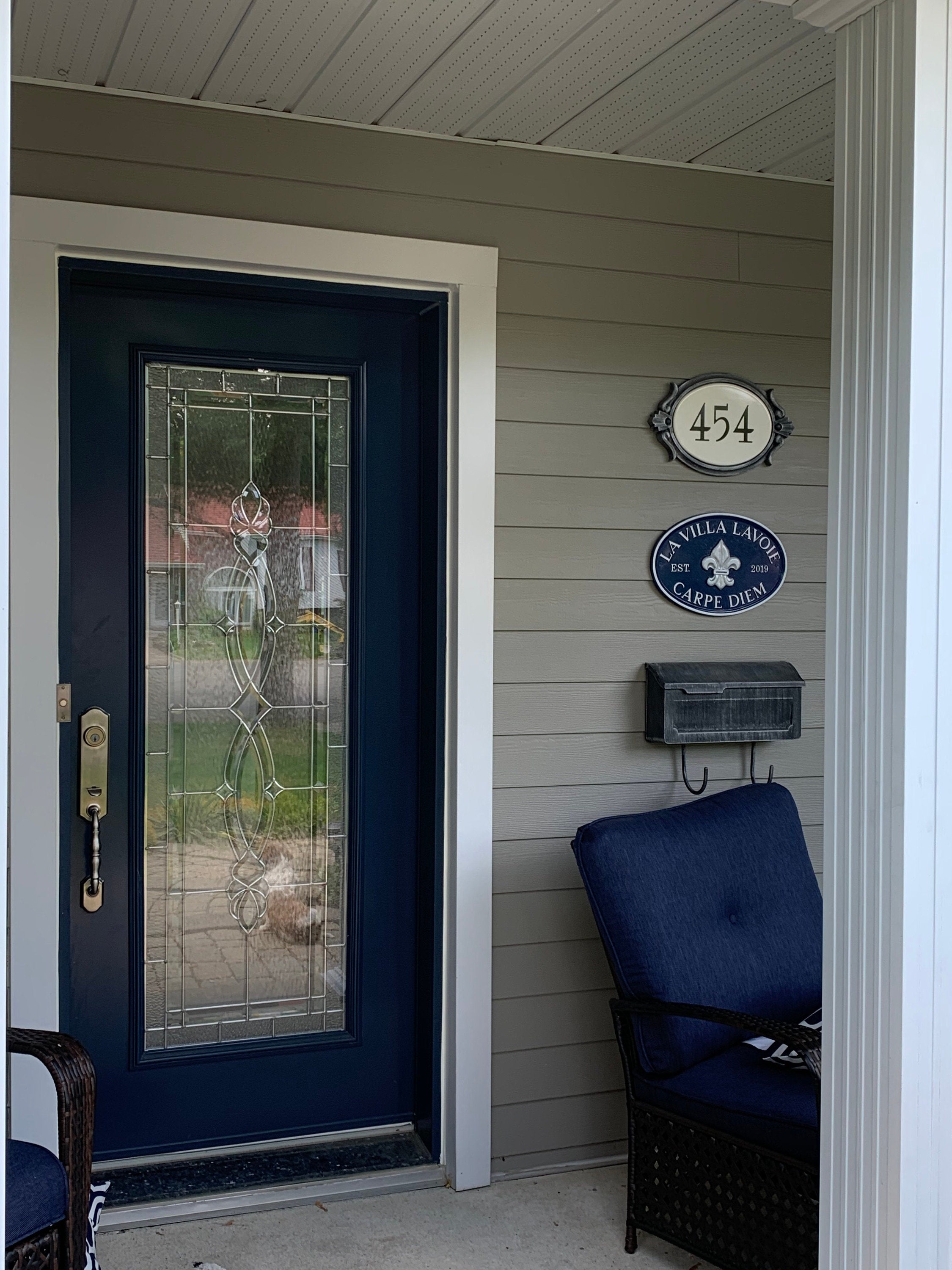 Cottage Sign Address Plaque Cast Metal Address Sign House | Etsy