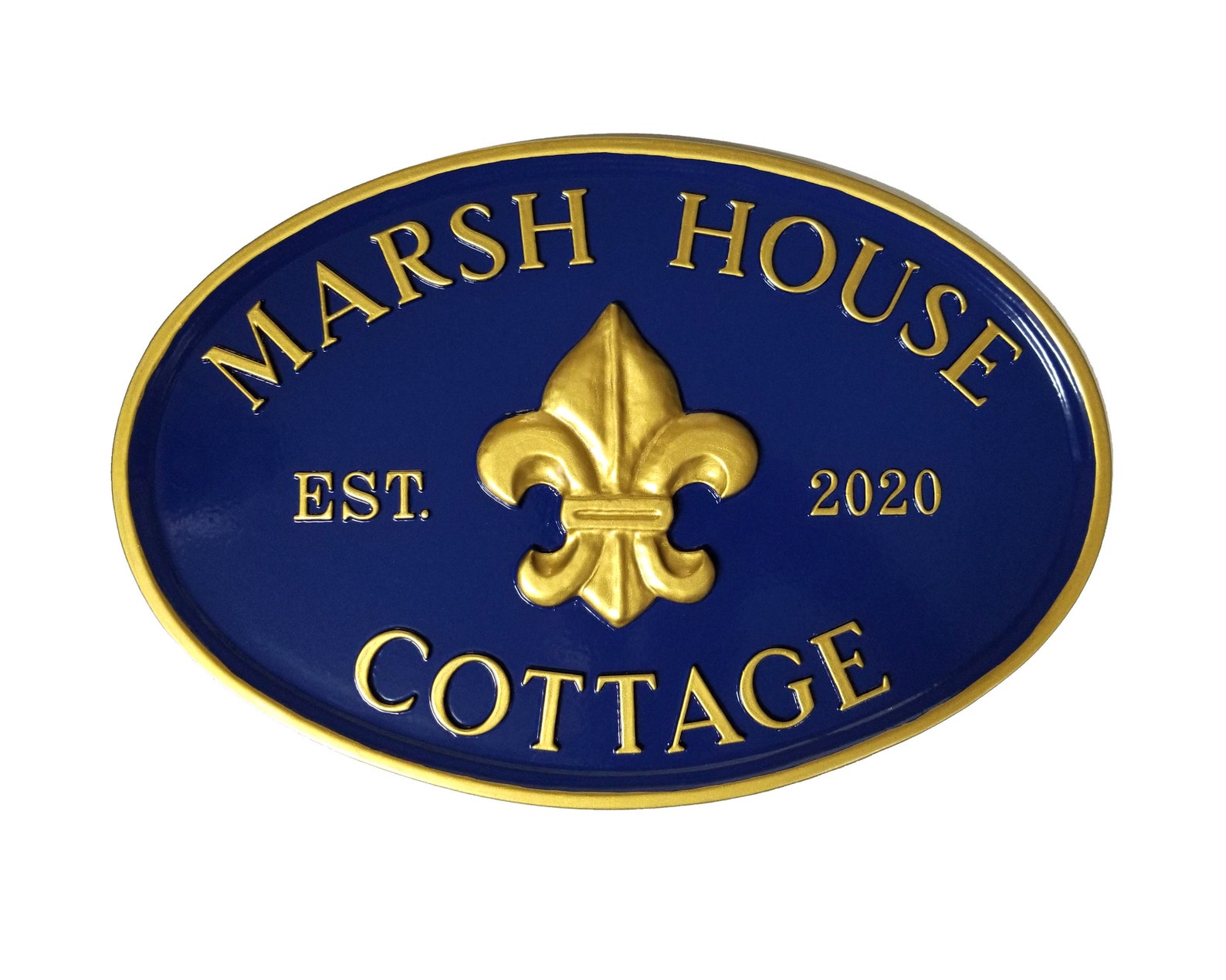 Cottage Sign Address Plaque Cast Metal Address Sign House | Etsy