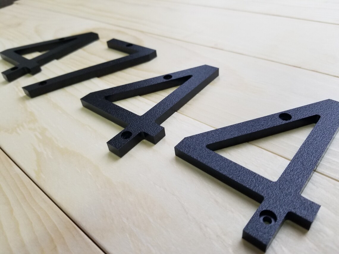 4'' Modern House Numbers Address Number Door Number | Etsy