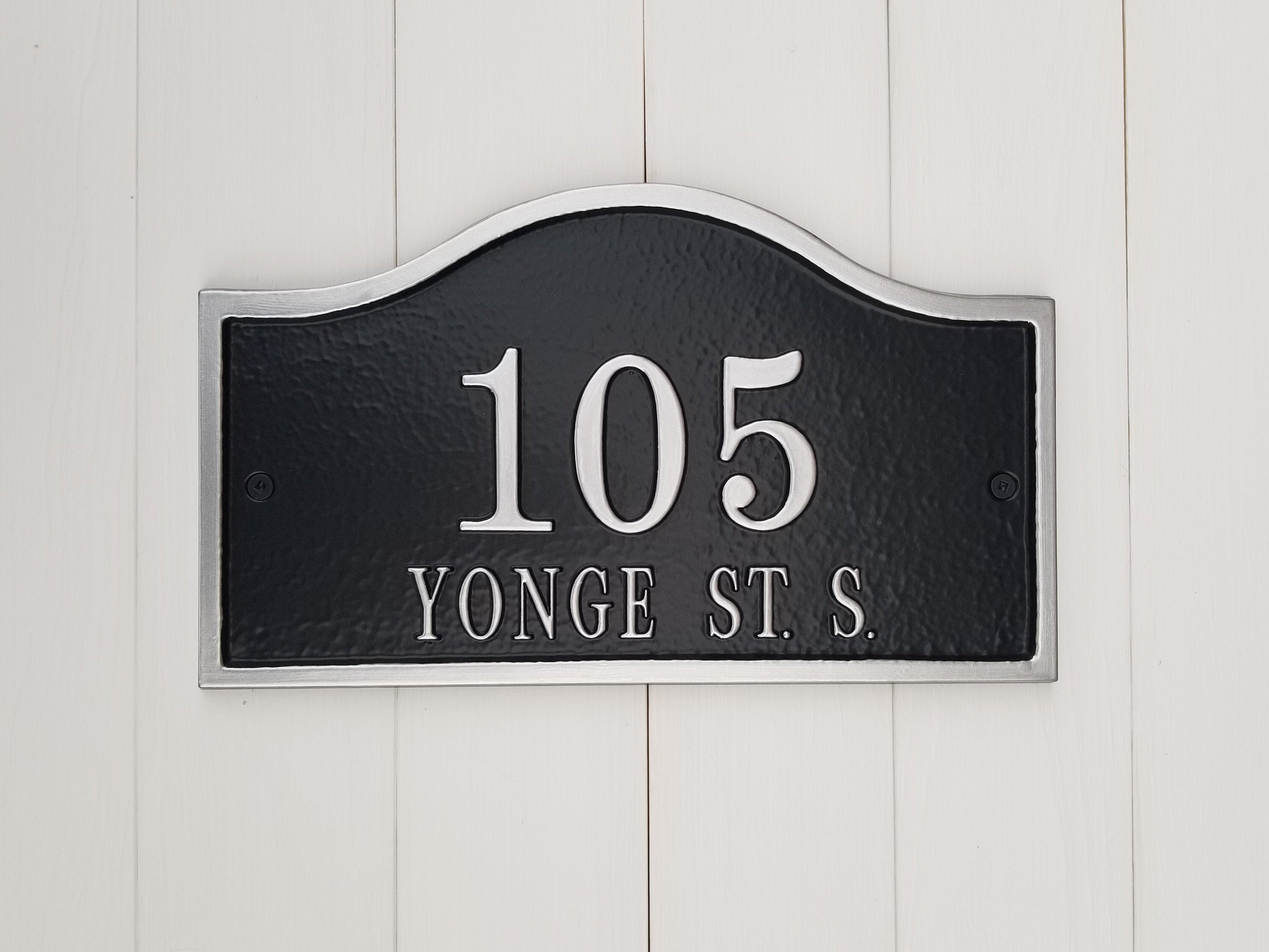 Address Plaque Cast Metal Address Sign House Sign Door | Etsy