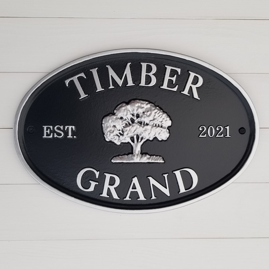 Cottage Sign, Address Plaque, Cast Metal Address Sign, House Sign, Door ...