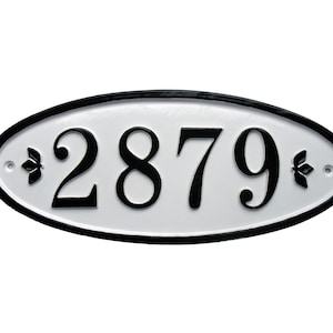 Cast Metal Address Plaque: Hand-forged House Number Sign - Etsy