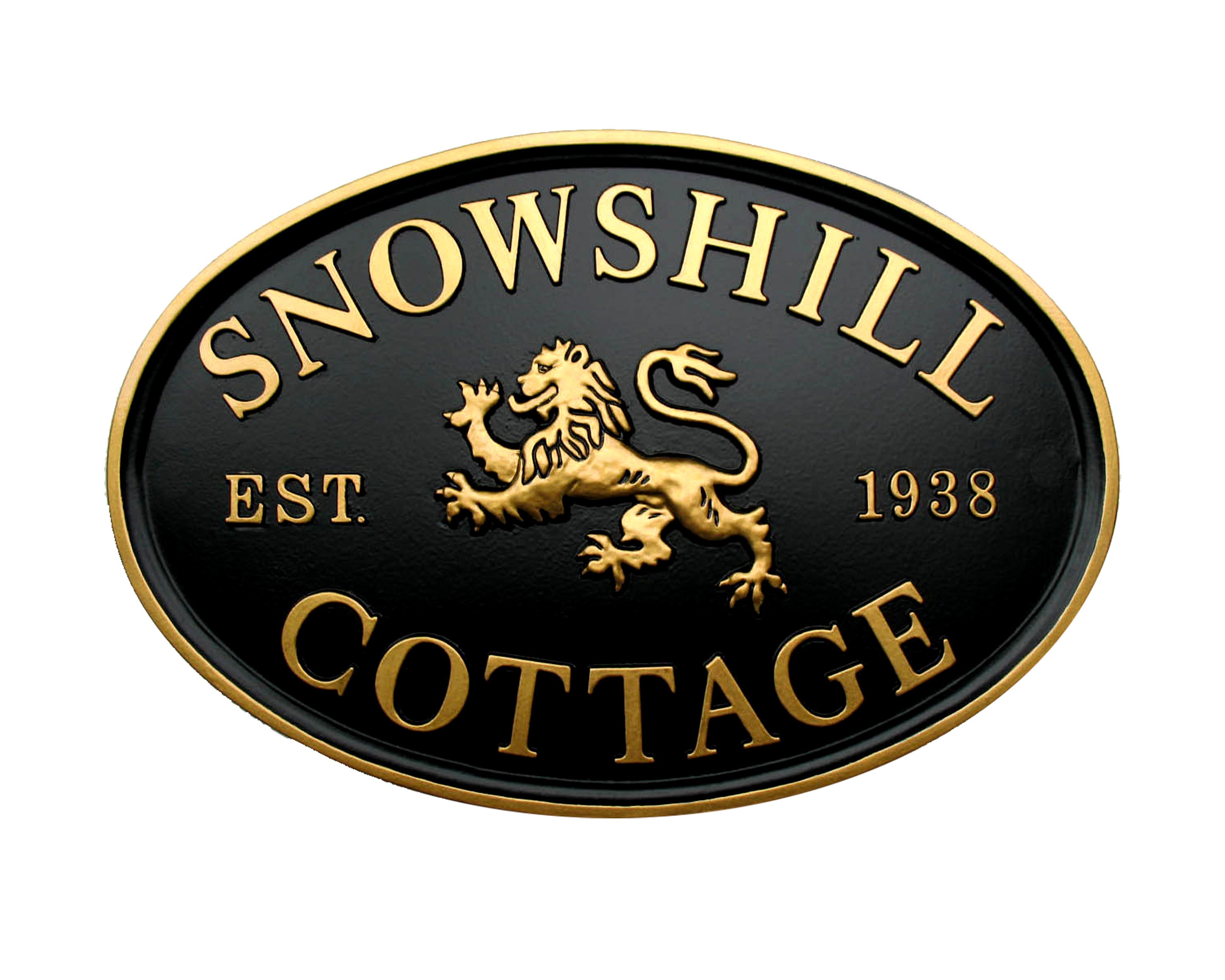 Cottage Sign Address Plaque Cast Metal Address Sign House - Etsy