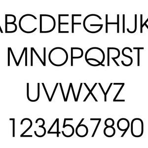 6'' Modern House Numbers, Address Number, Door Number, Avalon Font - Etsy