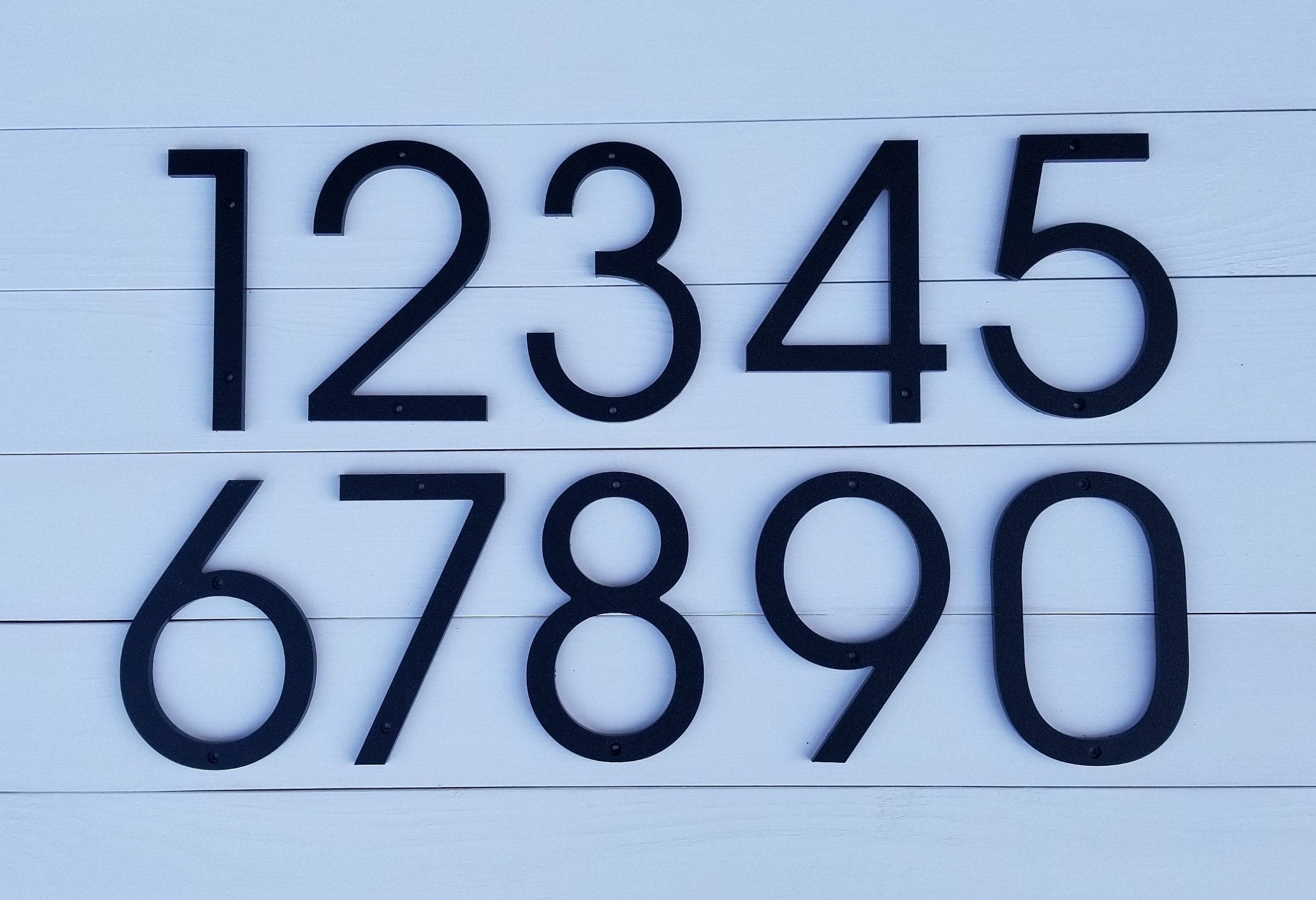 12'' Modern House Numbers Address Number Door - Etsy