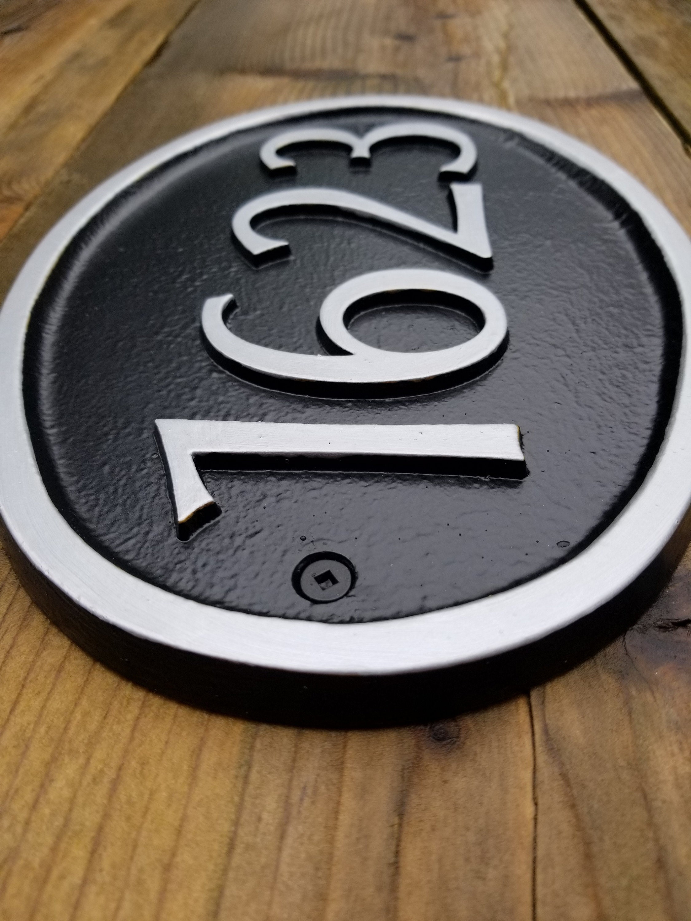 Address Plaque Cast Metal Address Sign House Sign Door | Etsy