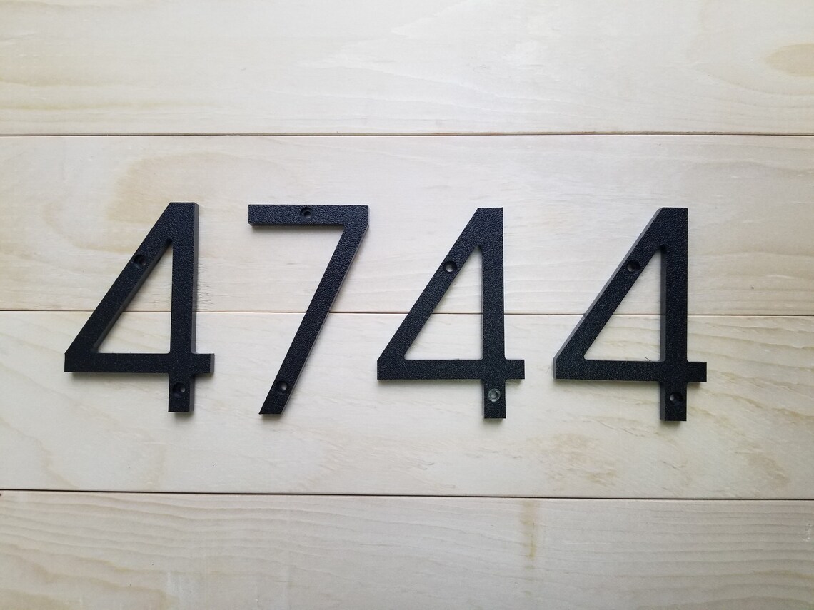 4'' Modern House Numbers Address Number Door Number | Etsy