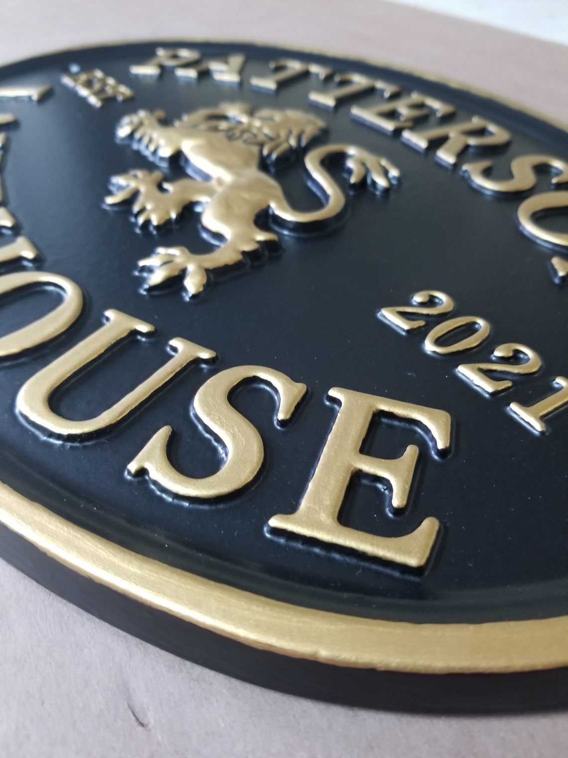 Cottage Sign Address Plaque Cast Metal Address Sign House - Etsy