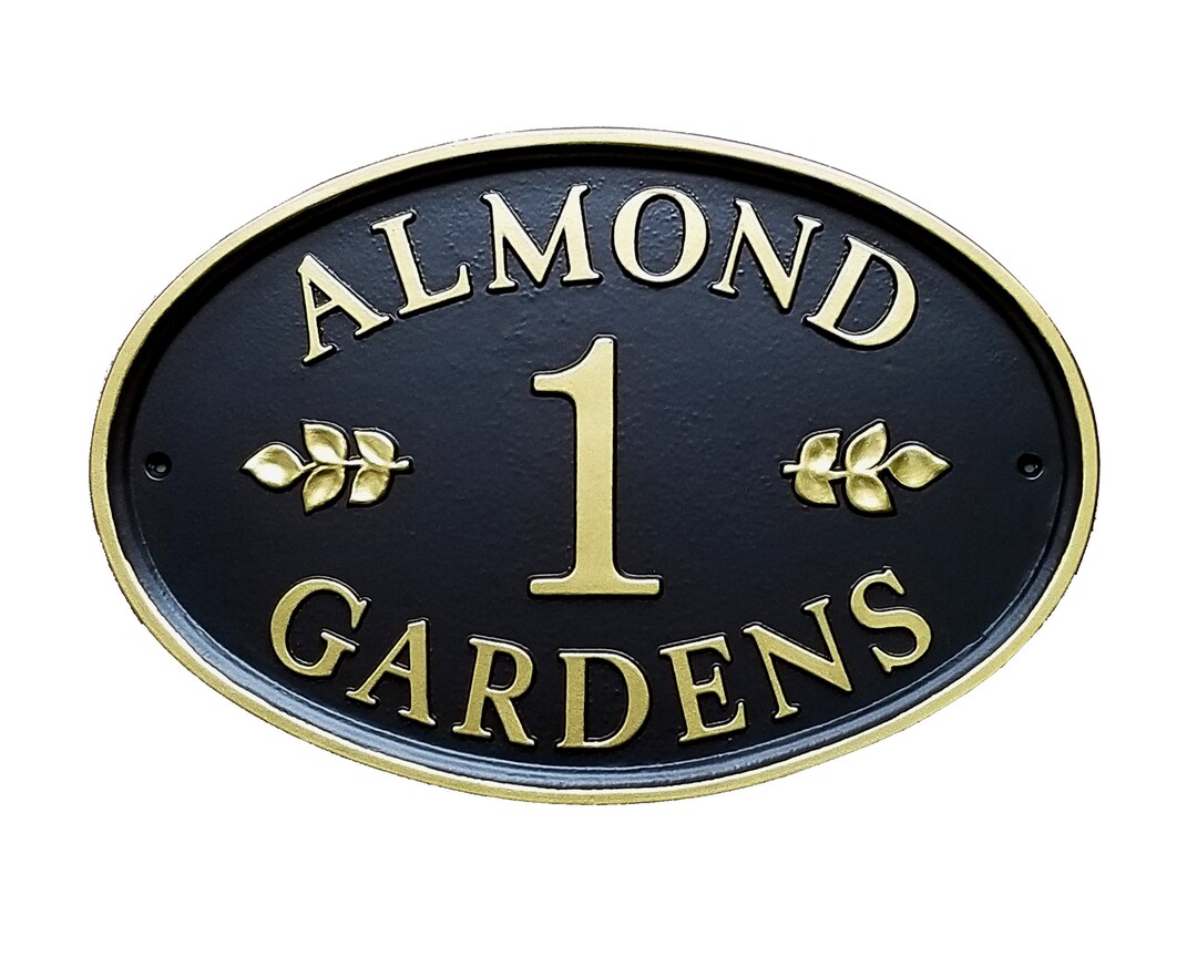 Cottage Sign Address Plaque Cast Metal Address Sign House - Etsy