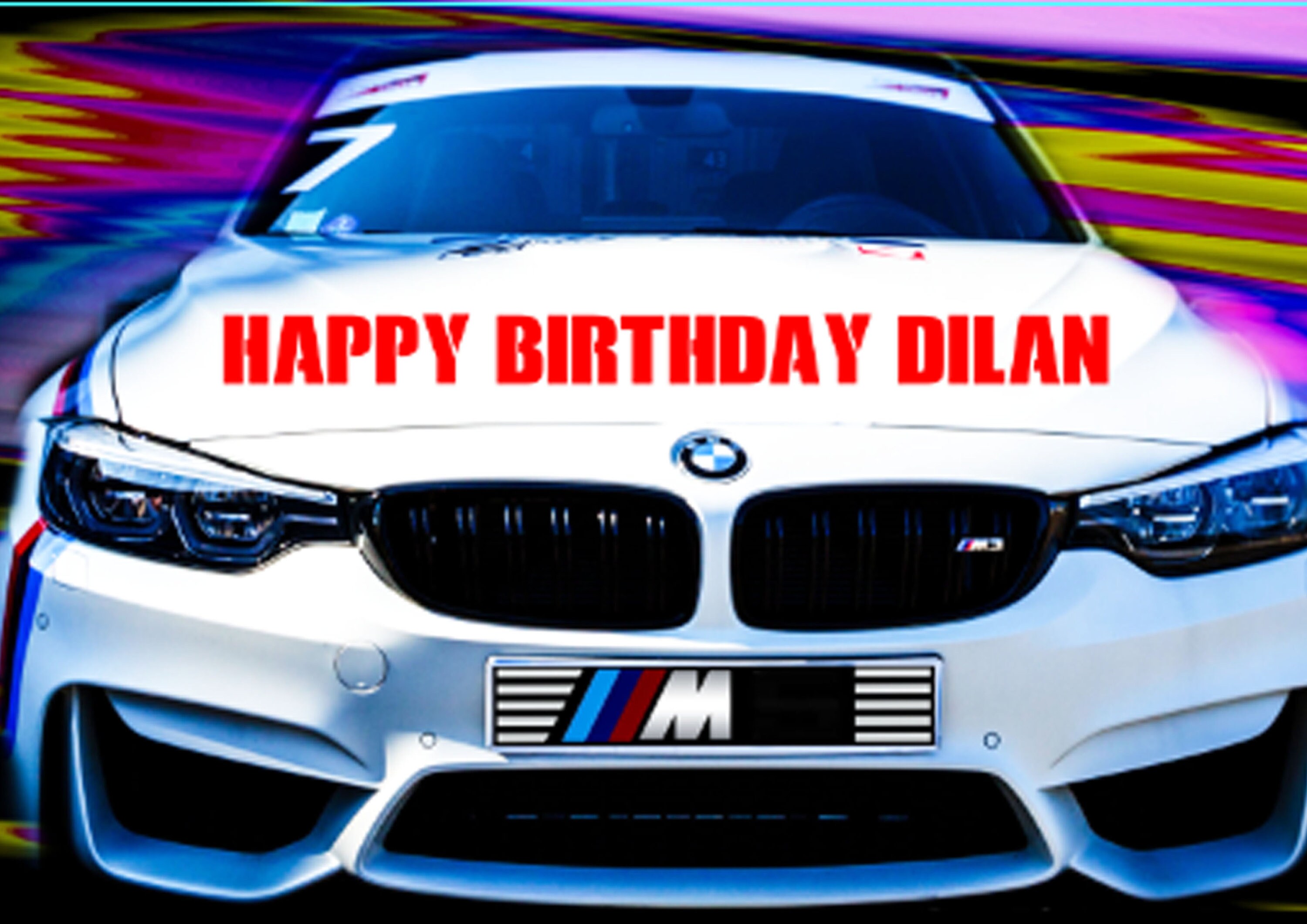 Personalised BMW M3 Card SuperCar Fast Car Driver Drive | Etsy