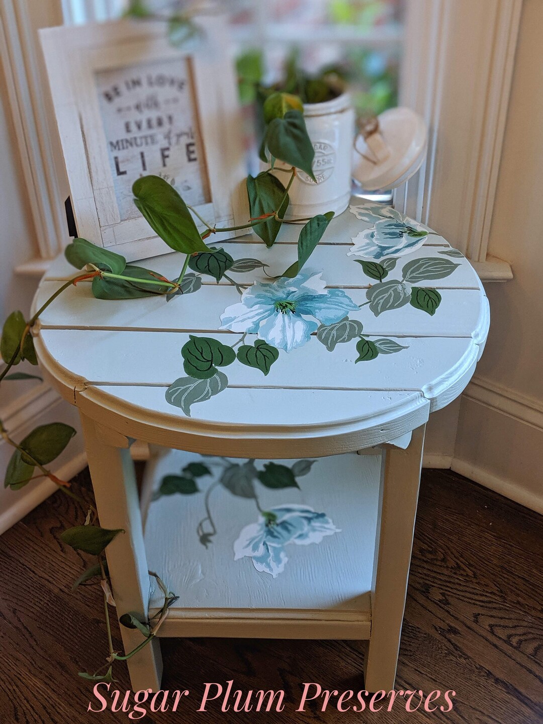 One of a Kind Decoupaged Farmhouse Side Table - Etsy