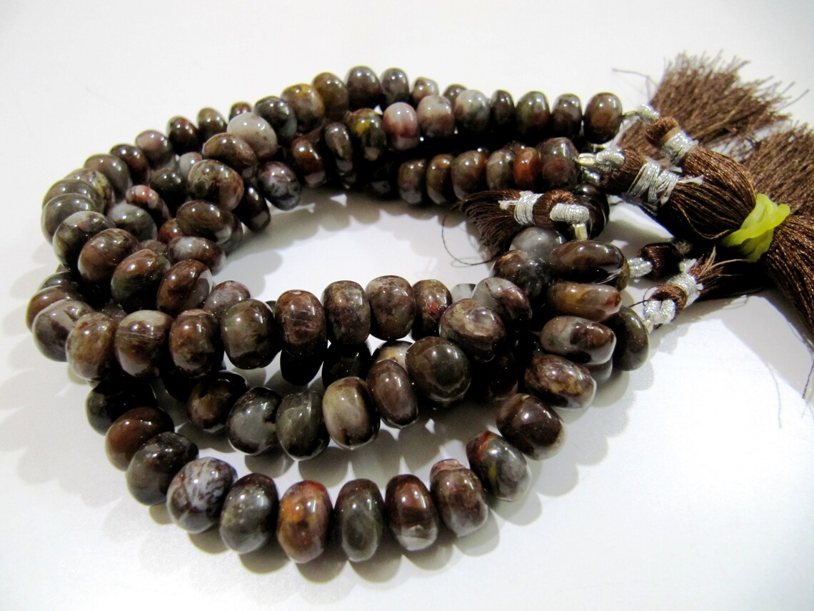 Genuine Chocolate Moonstone Agate Beads / Brown Grey Natural Beads ...