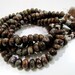 Genuine Chocolate Moonstone Agate Beads / Brown Grey Natural Beads ...