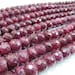 Big Size Ruby Beads 10 Pieces, Rondelle Micro Faceted Sizes Available ...