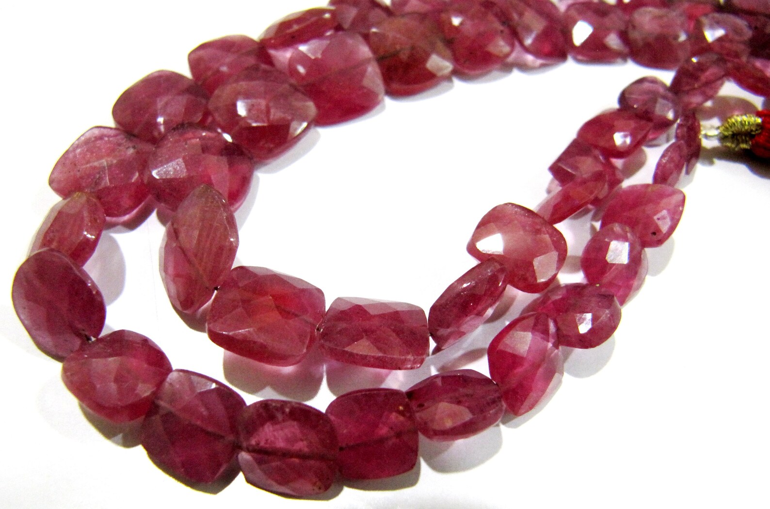 Finest Quality Amazing Ruby Gemstone Beads Faceted Cushion - Etsy
