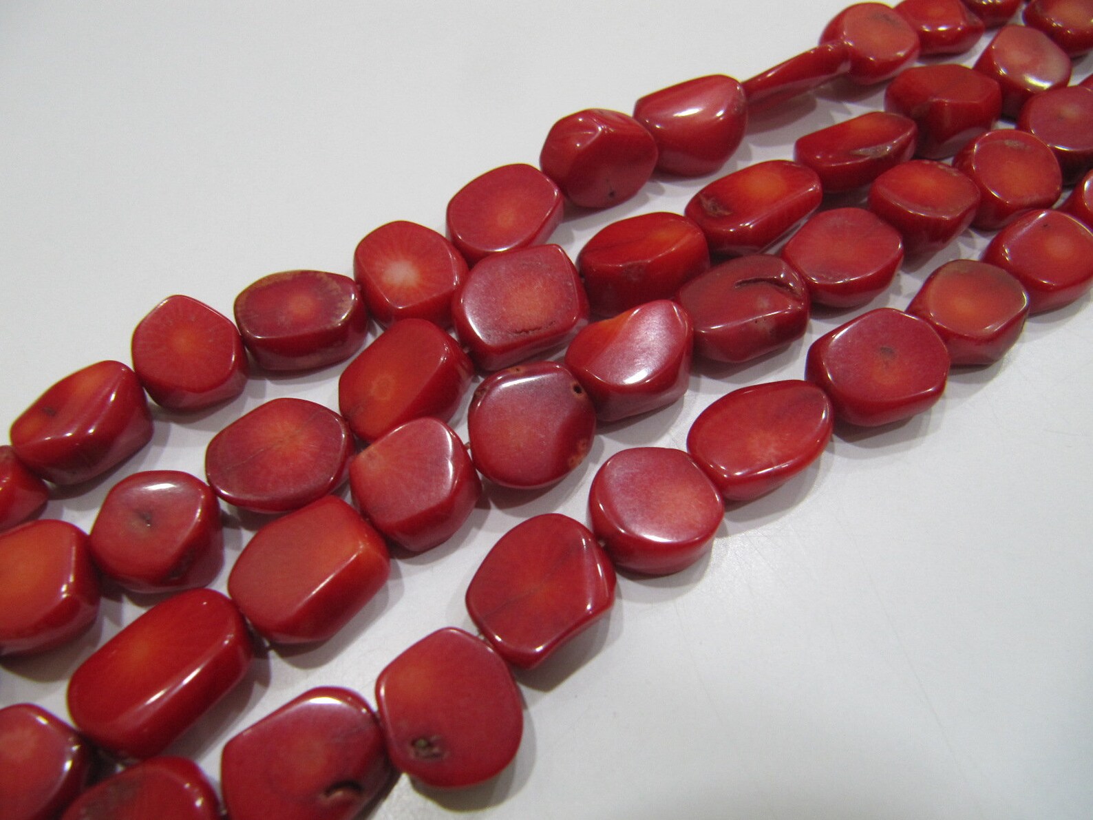 Beautiful Red Coral Beads Tumbled Shape Coral Beads Size 9 to | Etsy