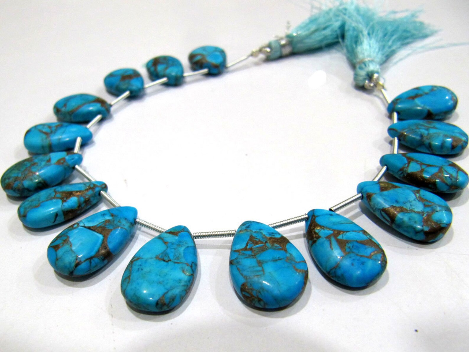 Sky Blue Oyster Turquoise Pear Shape Smooth Plain Size 10x16 - Etsy