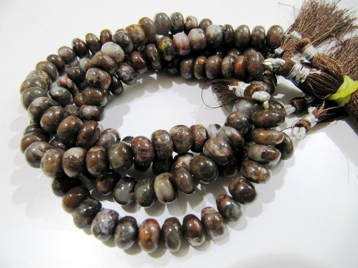 Genuine Chocolate Moonstone Agate Beads / Brown Grey Natural Beads ...