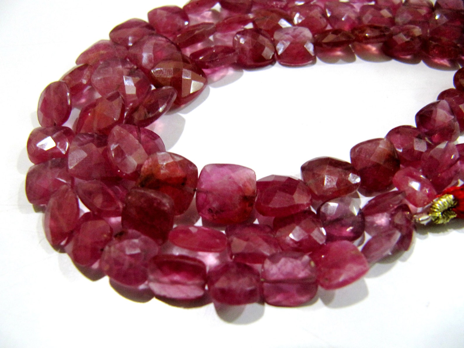 Finest Quality Amazing Ruby Gemstone Beads Faceted Cushion - Etsy