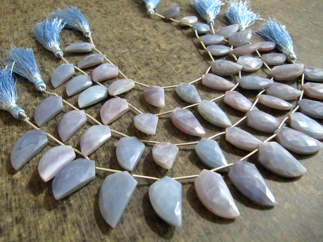 Natural Lavender Opal Mango Shape Briolette Beads 10x20mm Sold per ...