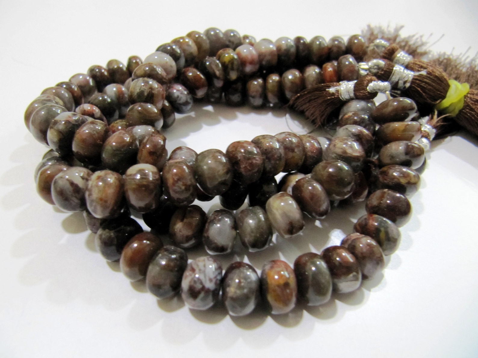 Genuine Chocolate Moonstone Agate Beads / Brown Grey Natural Beads ...