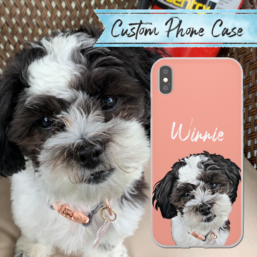 Custom Pet iPhone 14 Case Using Pet Photo Name Custom Dog - Etsy