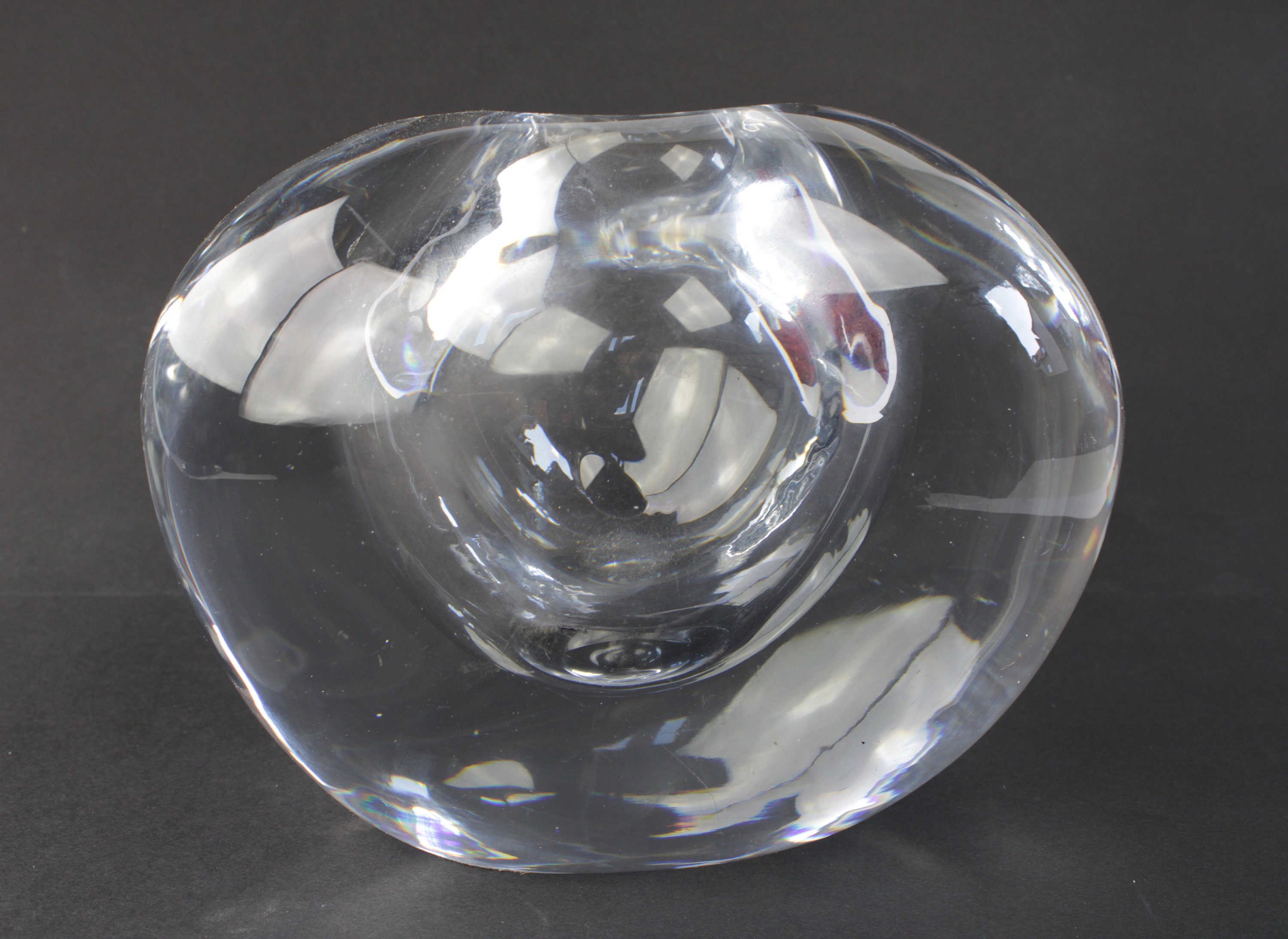 Very Heavy Glassvase, No Signature but Definitely Hand Made - Etsy