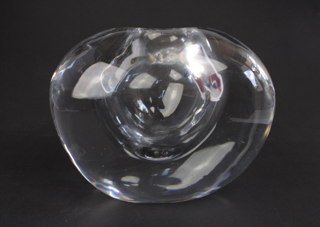 Very Heavy Glassvase, No Signature but Definitely Hand Made - Etsy