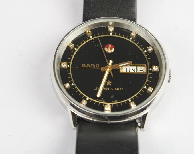 Rado Automatic, 80s Wristwatch, Model: Super Star , Swiss Made, 3,7cm ...