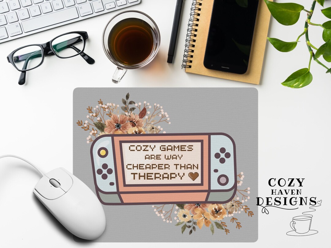 Gaming Mousepad for Desktop Cozy Gamer Mousepad Video Gaming Gifts for ...