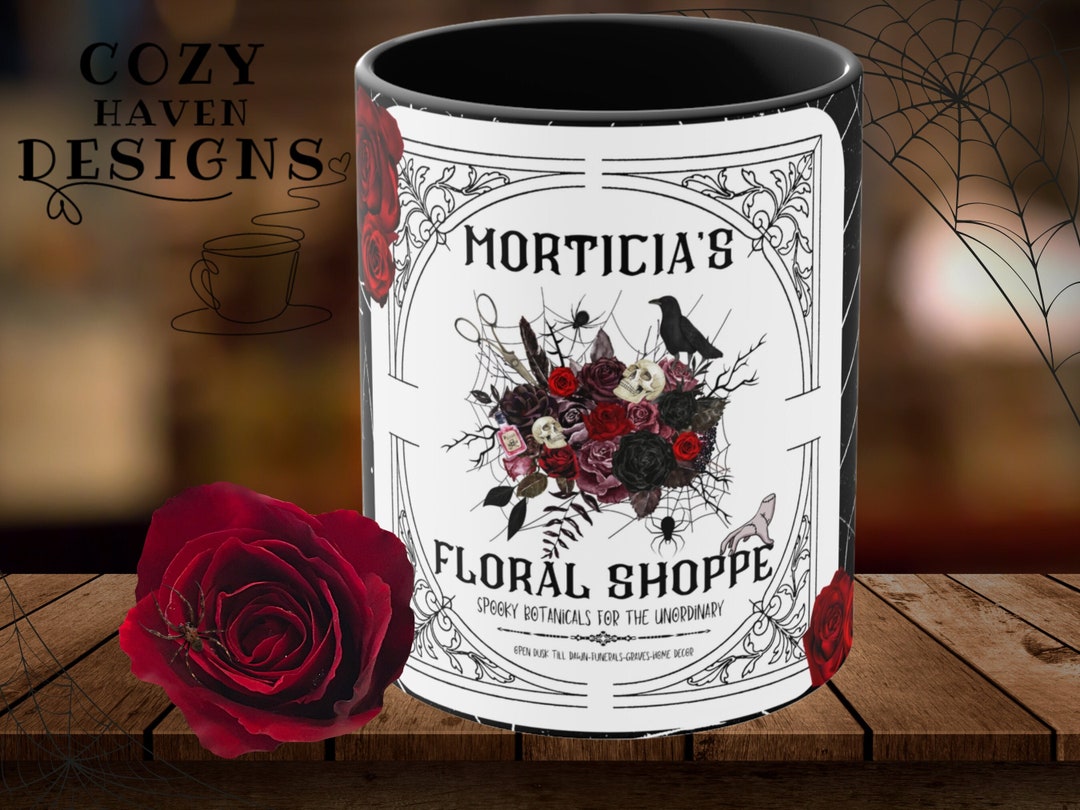 Addams Family Inspired Mug Morticia Coffee Cup Halloween Mug halloween ...