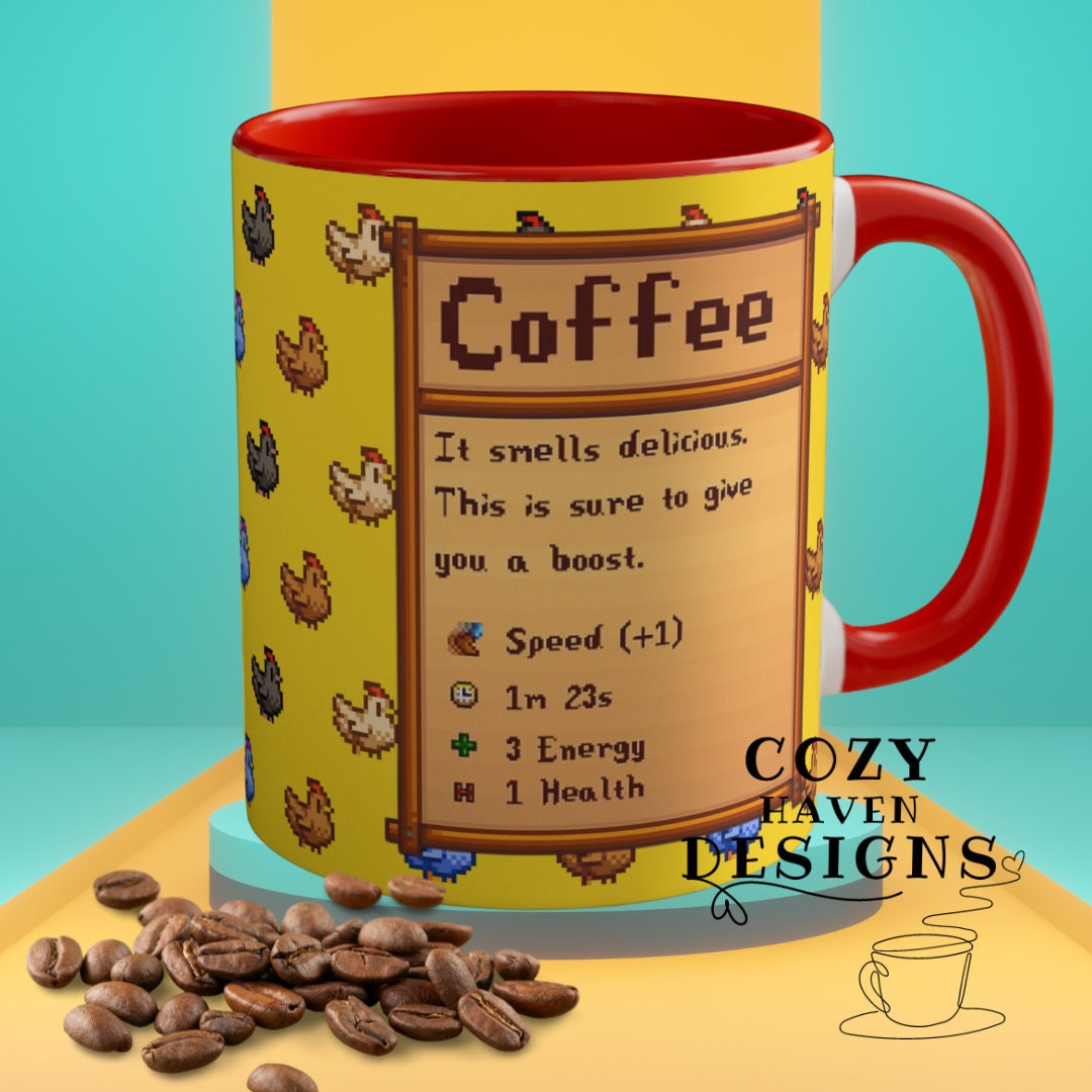 Gaming Mug Cute Coffee Mug Gift Ceramic Coffee Mug Pixel Game Stardew ...