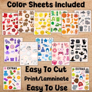 Color Matching Jar Activity for Kids 11 Color Jars With Matching Sheets ...