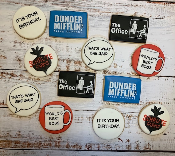 The Office Cookies - Etsy