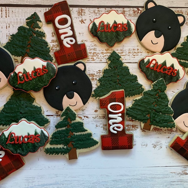 Plaid Cookies - Etsy