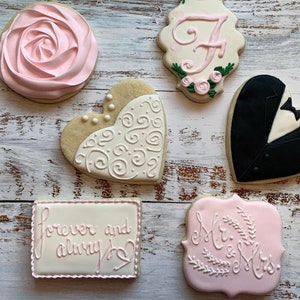Bridal shower/wedding cookies | Etsy