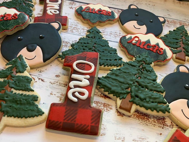 Lumberjack cookies | Etsy