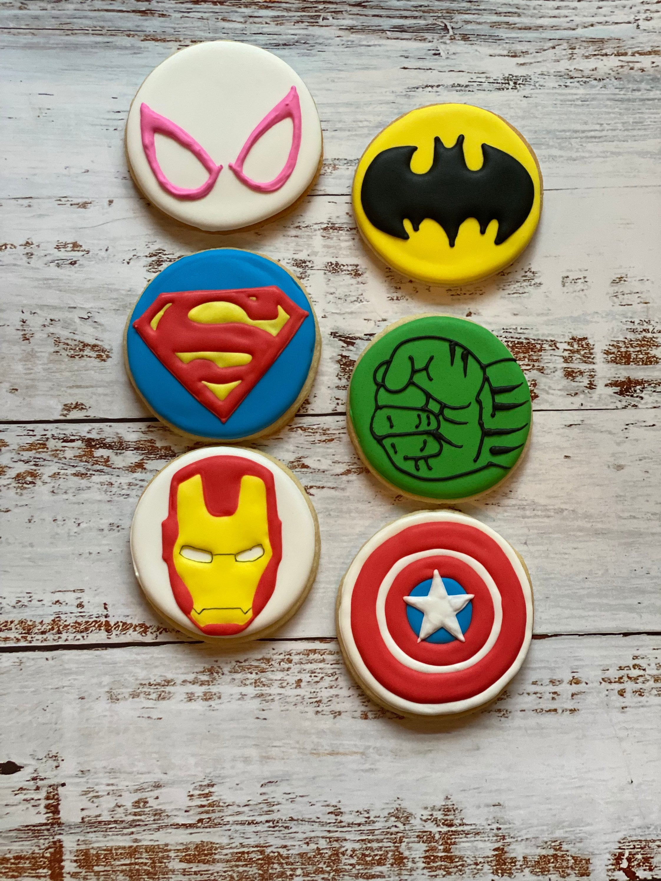 Superhero Cookies - Etsy