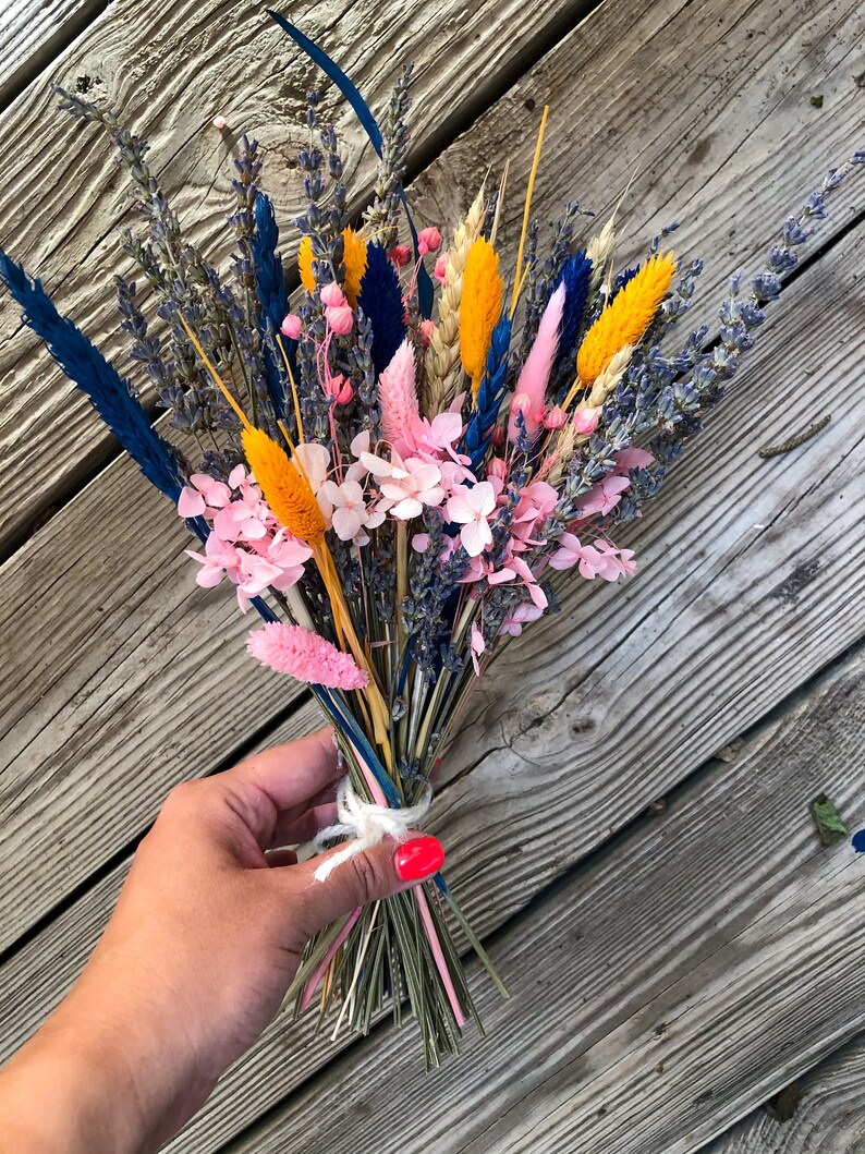 Natural dried flowers bouquet Dried flower bunch Natural | Etsy