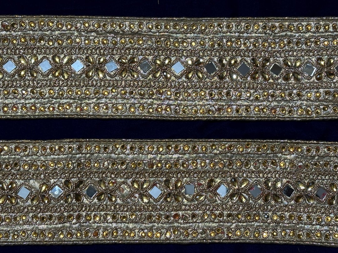 Vintage Saree Border Craft Decor Vintage Sari Trims Indian Sari Border Designer Embroidery ...