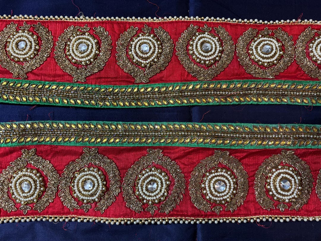 Vintage Saree Border Craft Decor Vintage Sari Trims Indian Sari Border ...