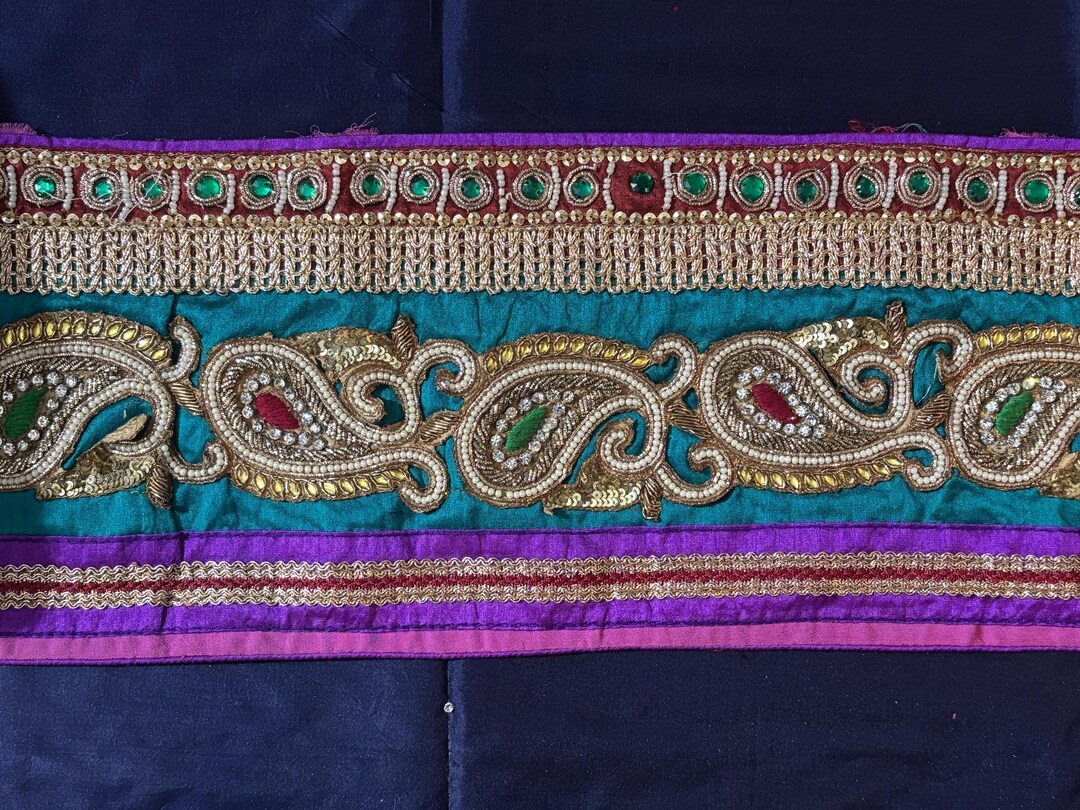 Vintage Saree Border Craft Decor Vintage Sari Trims Indian Sari Border ...