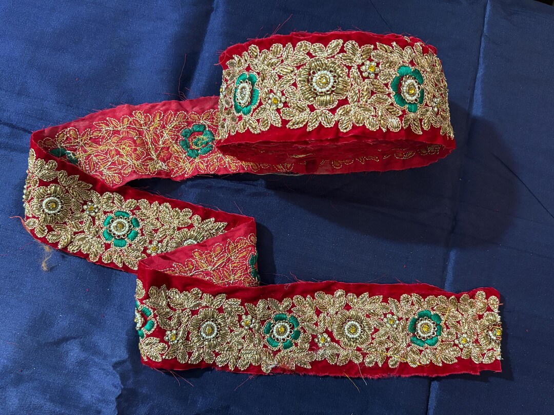 Vintage Saree Border Craft Decor Vintage Sari Trims Indian Sari Border ...