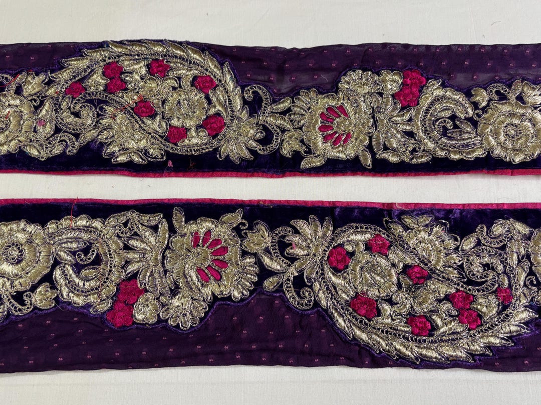 Vintage Saree Border Craft Decor Vintage Sari Trims Indian Sari Border ...