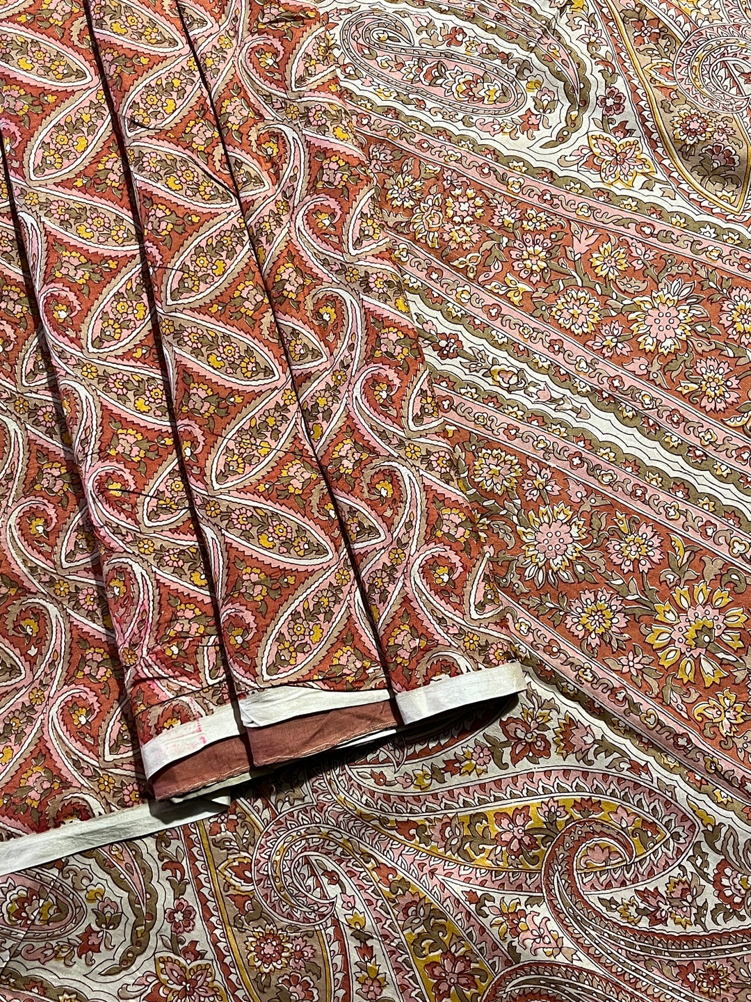 Vintage Seide Sari Frauen tragen 100% reine Seide Sari Stoff 5 Yard ...