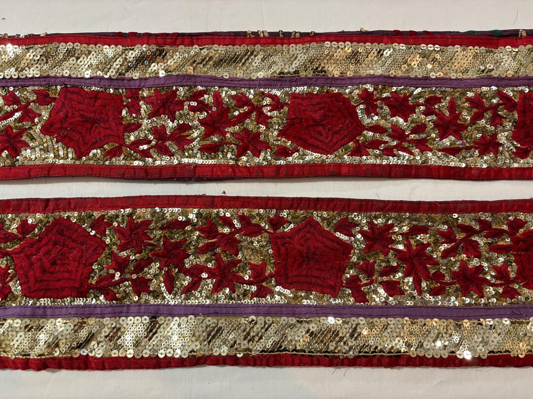 Vintage Saree Border Craft Decor Vintage Sari Trims Indian Sari Border ...